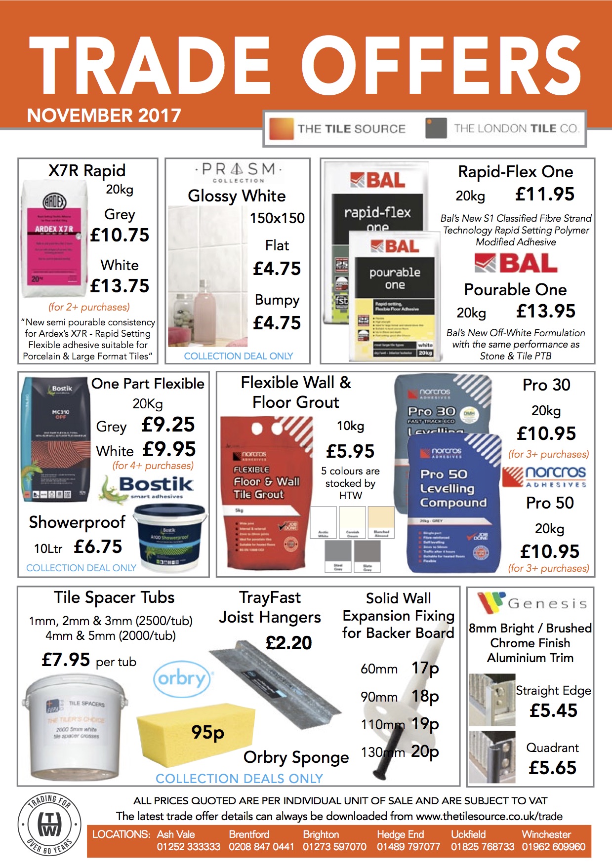 November Trade Offers Now Available Online – HTW Ltd.